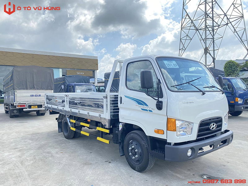 Xe Tải Hyundai New Mighty 75S 4 Tấn Thùng Lửng: giá bán & khuyến mãi ...
